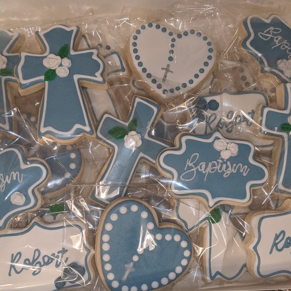 Baptism Cookies - Etsy