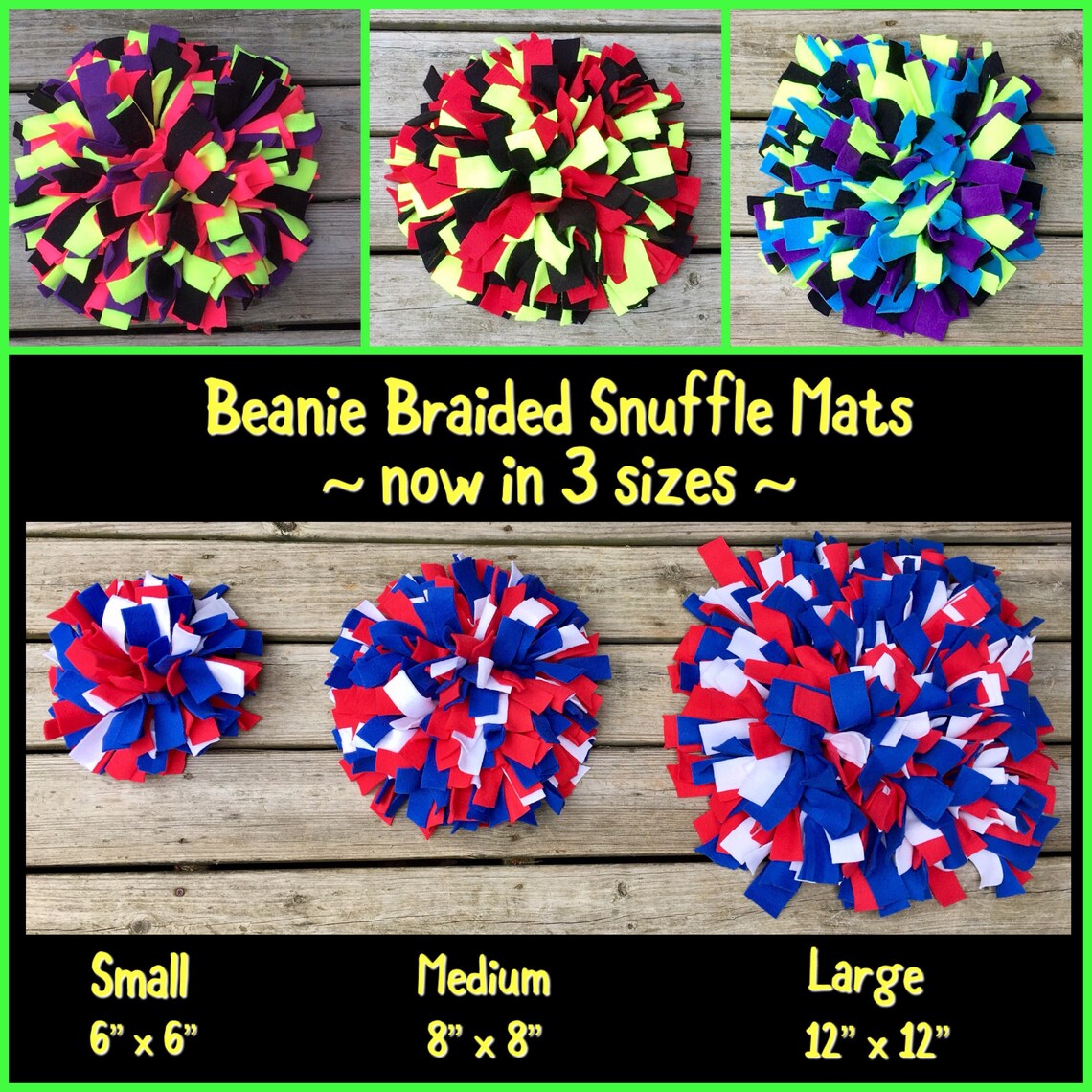 SNUFFLE MAT Small 10 X 10 X 3.5 6 Sq Rubber | Etsy