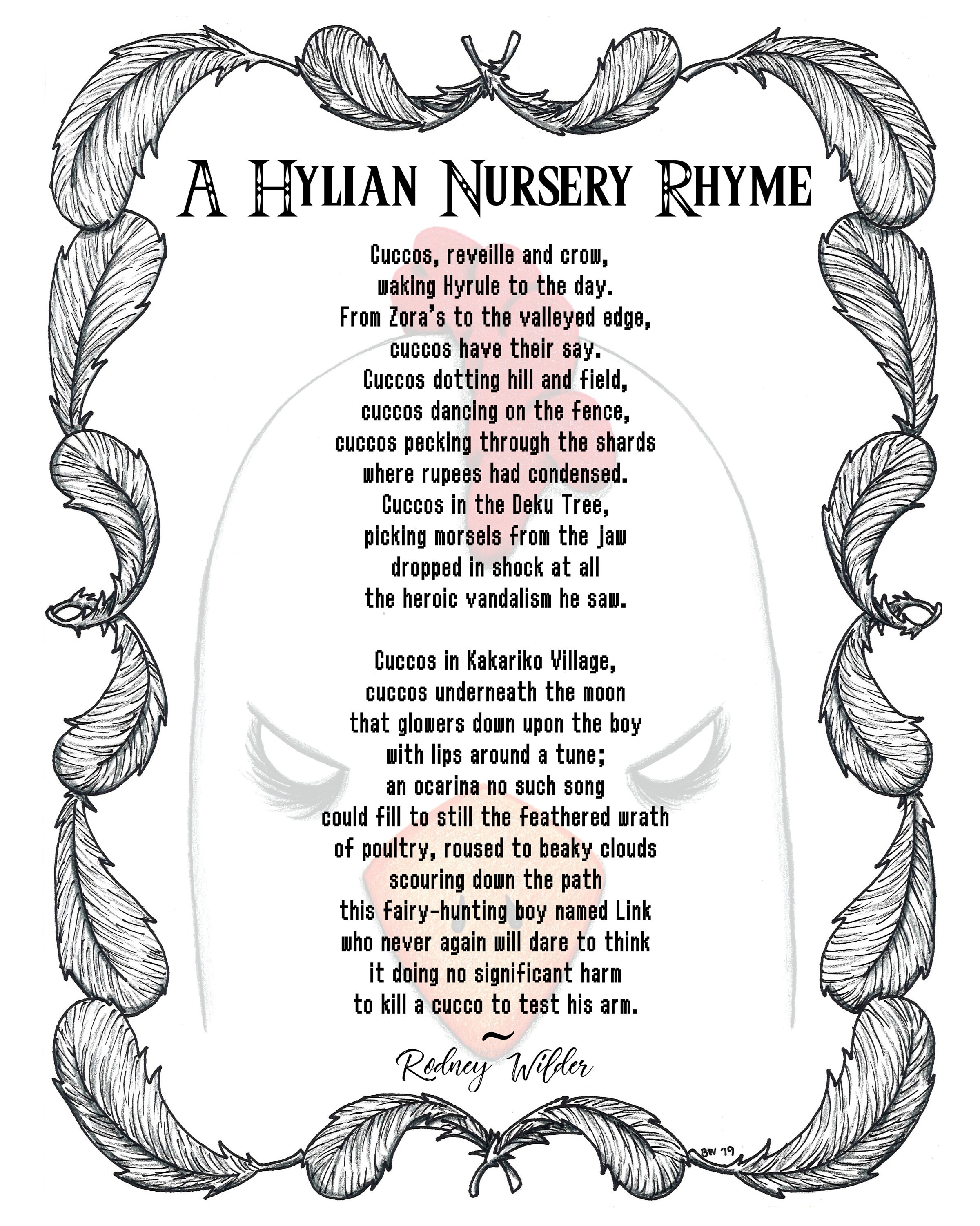 Legend of Zelda Fanart Geek/gamer Video Game Poetry Wall Art - Etsy