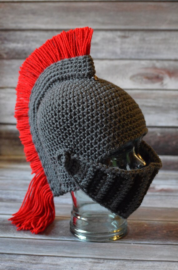 Knitted Roman Gladiator Helmet