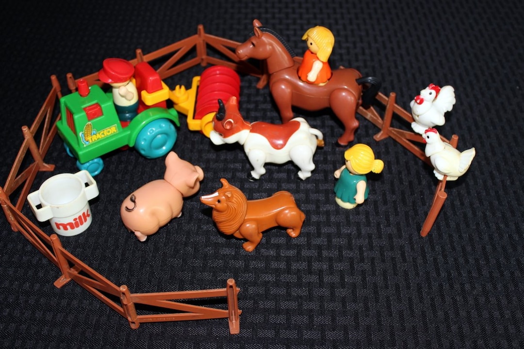Vintage Playskool Farm Set 14 Pc. Lot - Etsy Australia