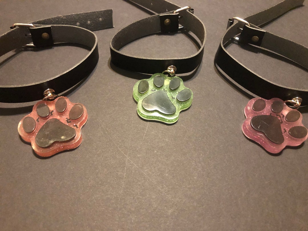 Cat Bat Paw Collars (glows in the Dark) Choose a Color. - Etsy