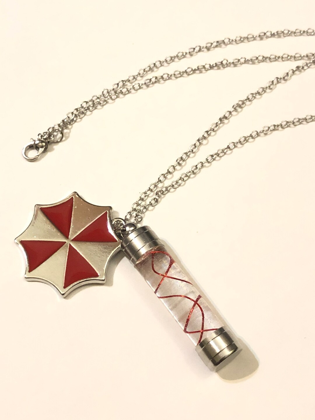 Resident Evil Inspired T Virus Capsule Pendant Necklace 2” With ...