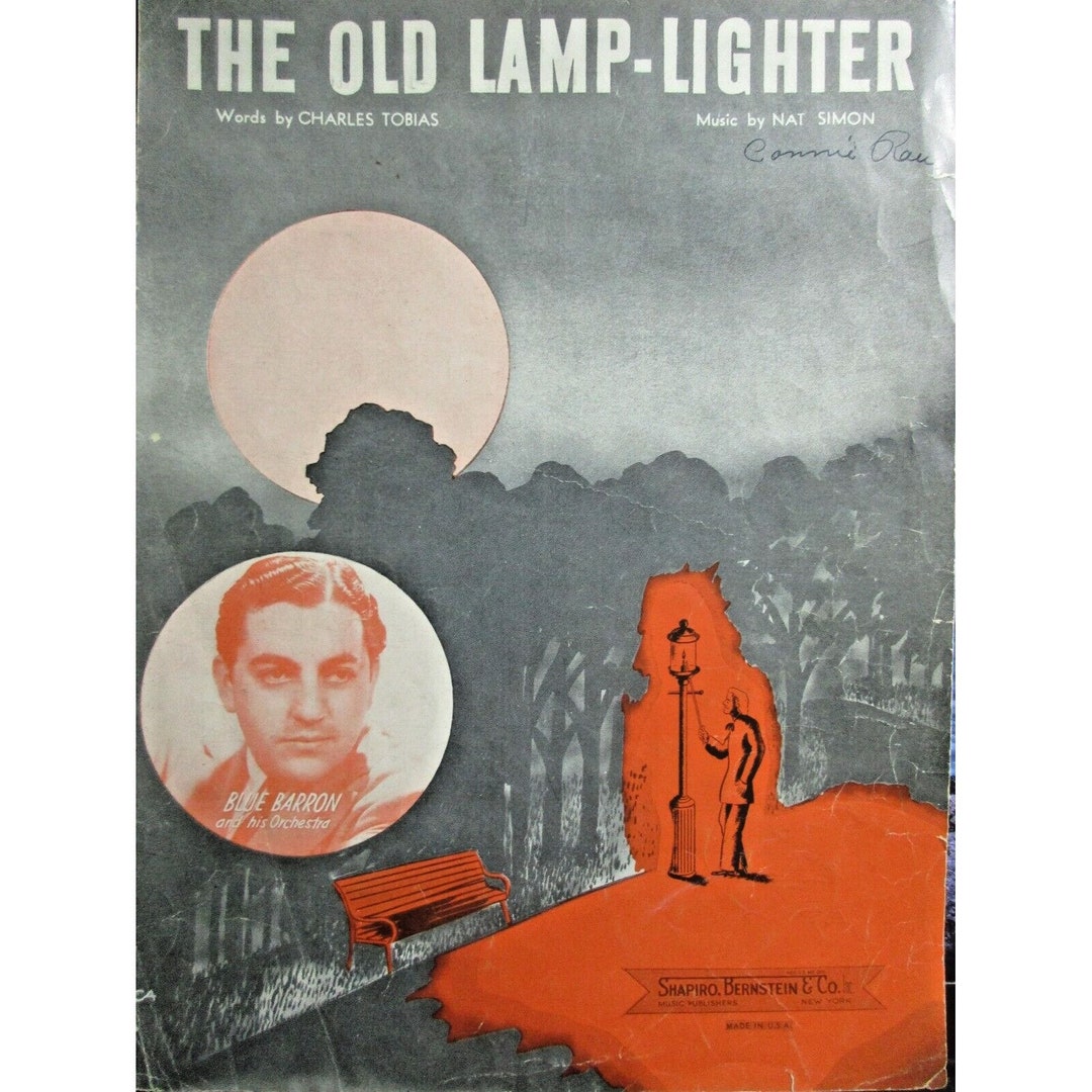 Sheet Music - the Old Lamp-lighter - 1946 Shapiro-bernstein & Co. - Etsy