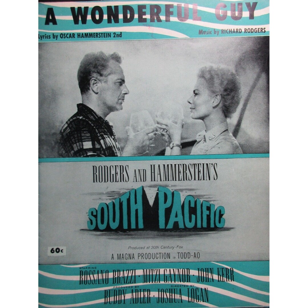 A Wonderful Guy Sheet Music for Piano Vocal Guitar 1949 Intermediate ...