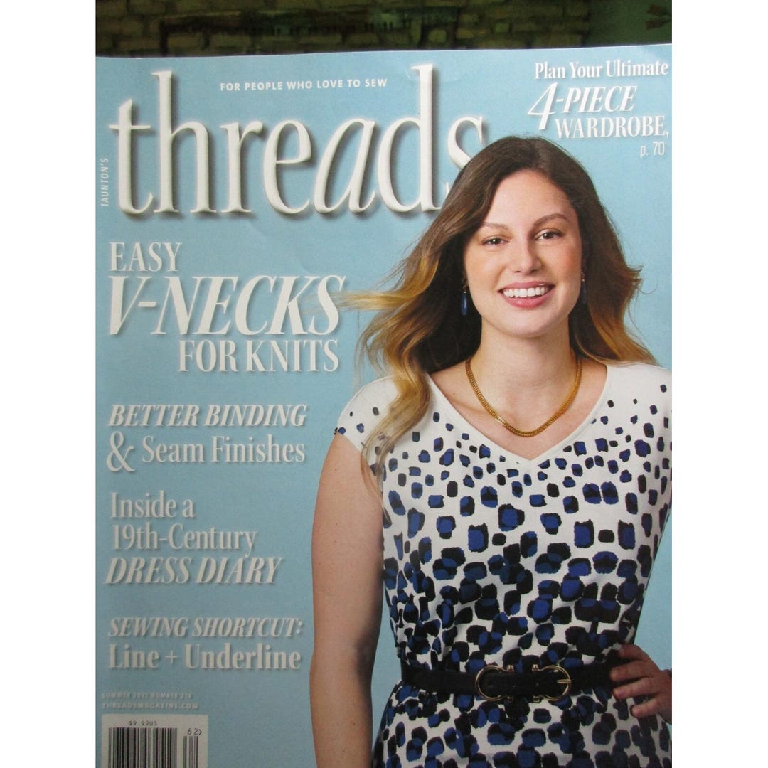 Taunton's Threads Magazine - Summer 2021 Issue #214 - Etsy