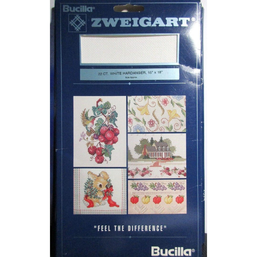 Bucilla Sweigart 22 Count White Hardanger 15" X 18" - Sealed NOS 1995 ...