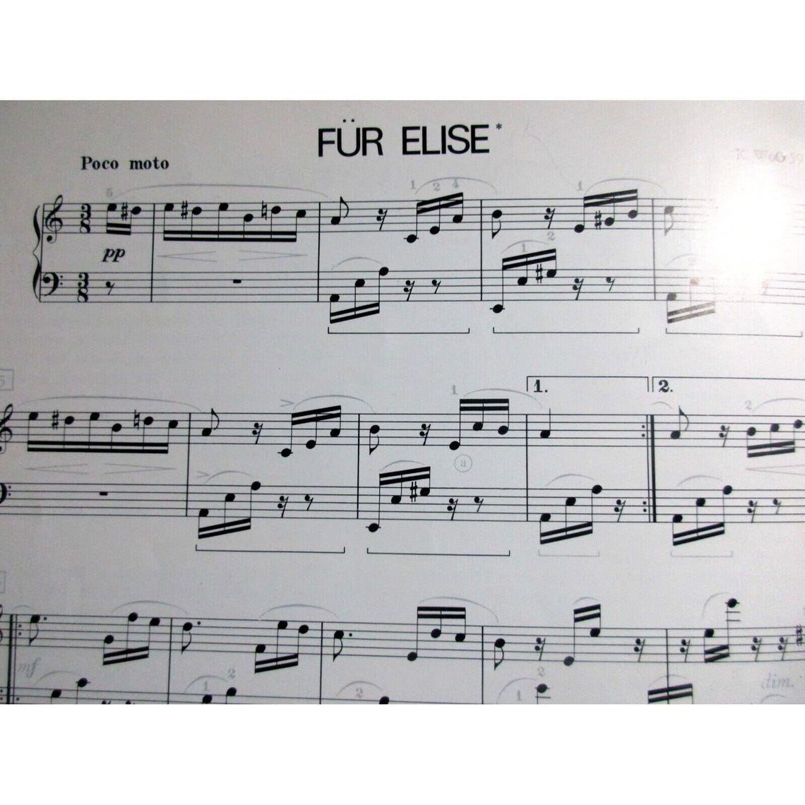 Beethoven - Fur Elise - Piano Solo Sheet Music - Alfred Masterworks ...