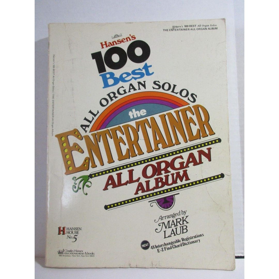 Hansen’s #5 - 100 Best All Organ Solos "the Entertainer" All Organ ...