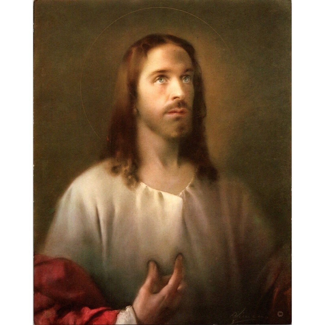 Sacred Heart of Jesus Religious Frameable Print - Italy 8" X 10" - Etsy