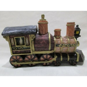 Steam Locomotive Engine Figurine Ceramic Paperweight 5" Long X 3"tall ...