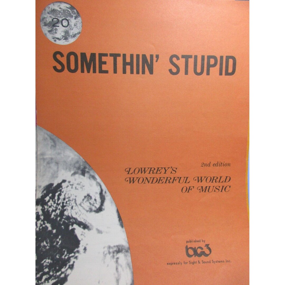 Somethin' Stupid - Organ Sheet Music From Lowrey Music Key of C #20 - Etsy