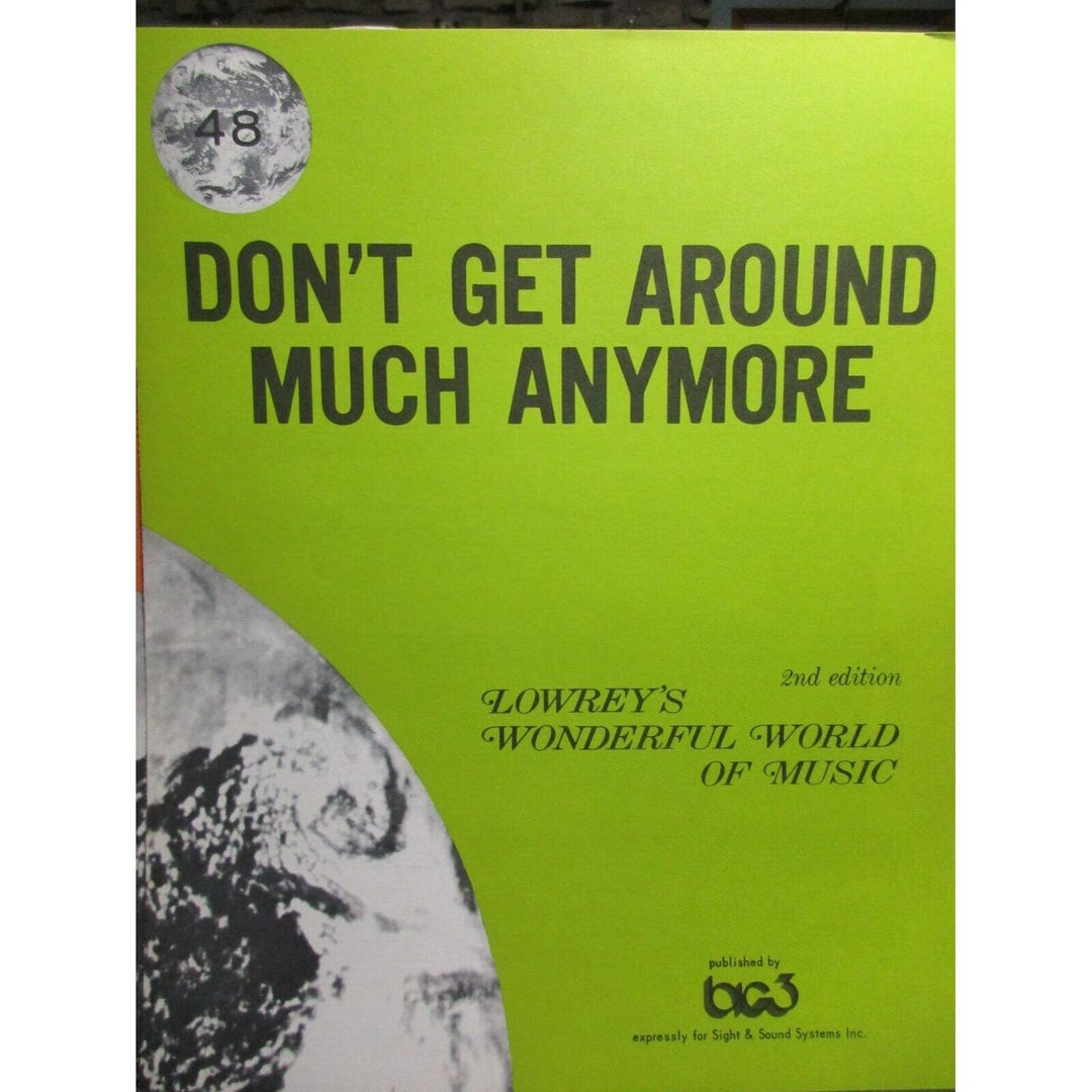 Don't Get Around Much Anymore - Organ Sheet Music From Lowrey Music Key ...