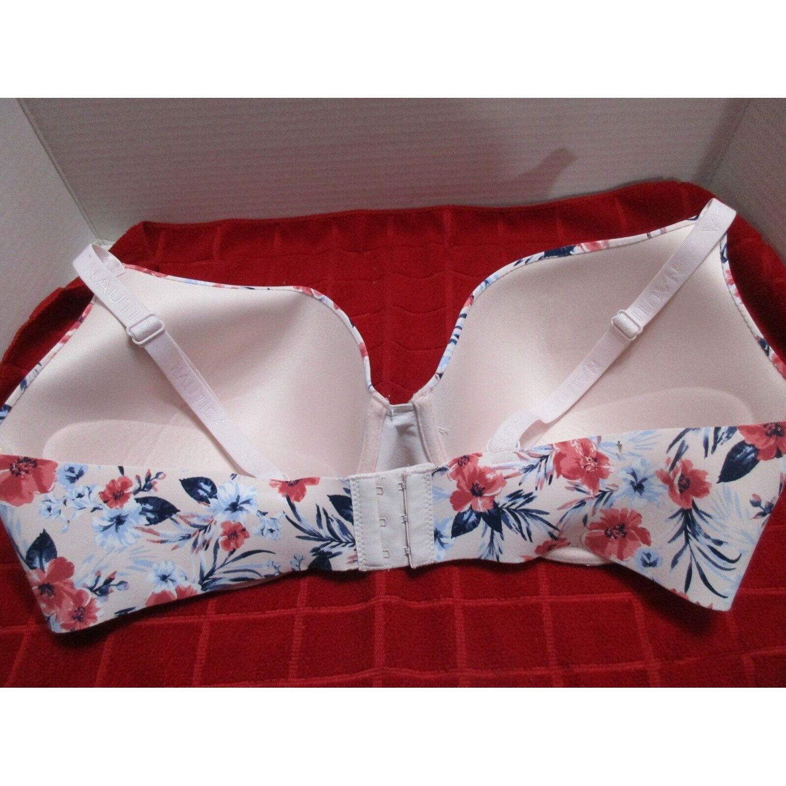 Nautica Bra 40DD Pink Floral Padded Underwire Adjustable Back Clasp - Etsy