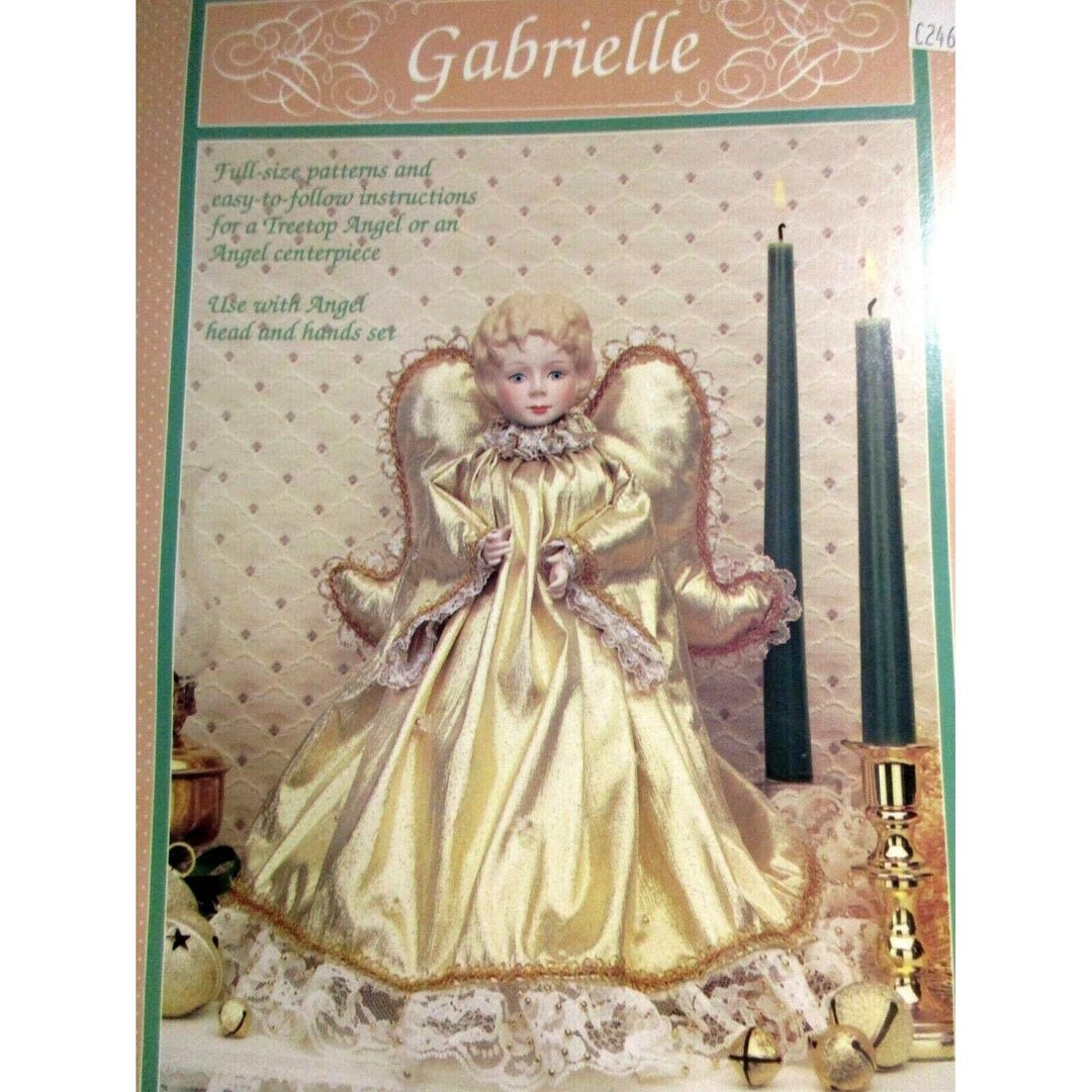 Gabrielle Treetop Angel or Centerpiece Pattern From Fibre Craft #FCM304 ...