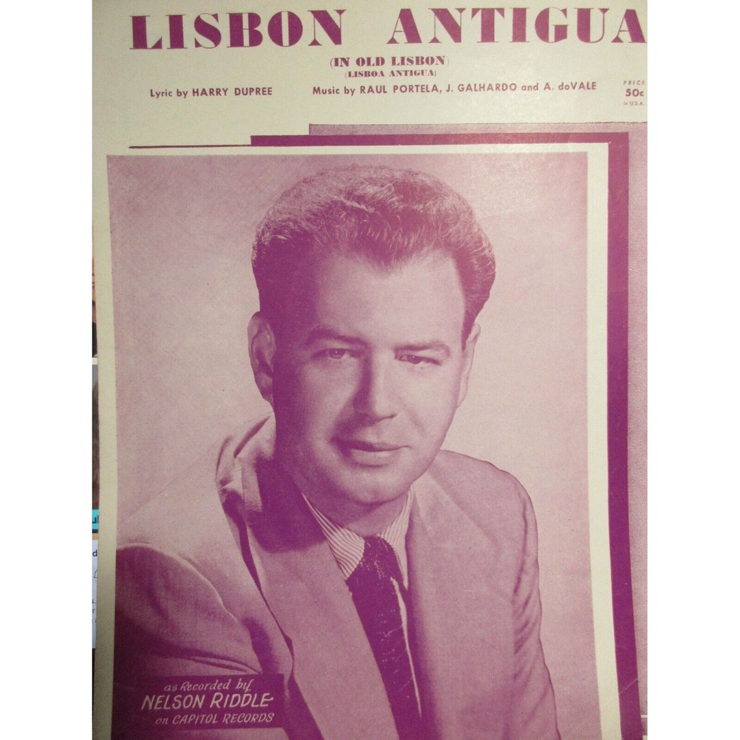 1954 Lisbon Antigua Sheet Music - Piano Guitar Vocal Nelson Riddle - Etsy