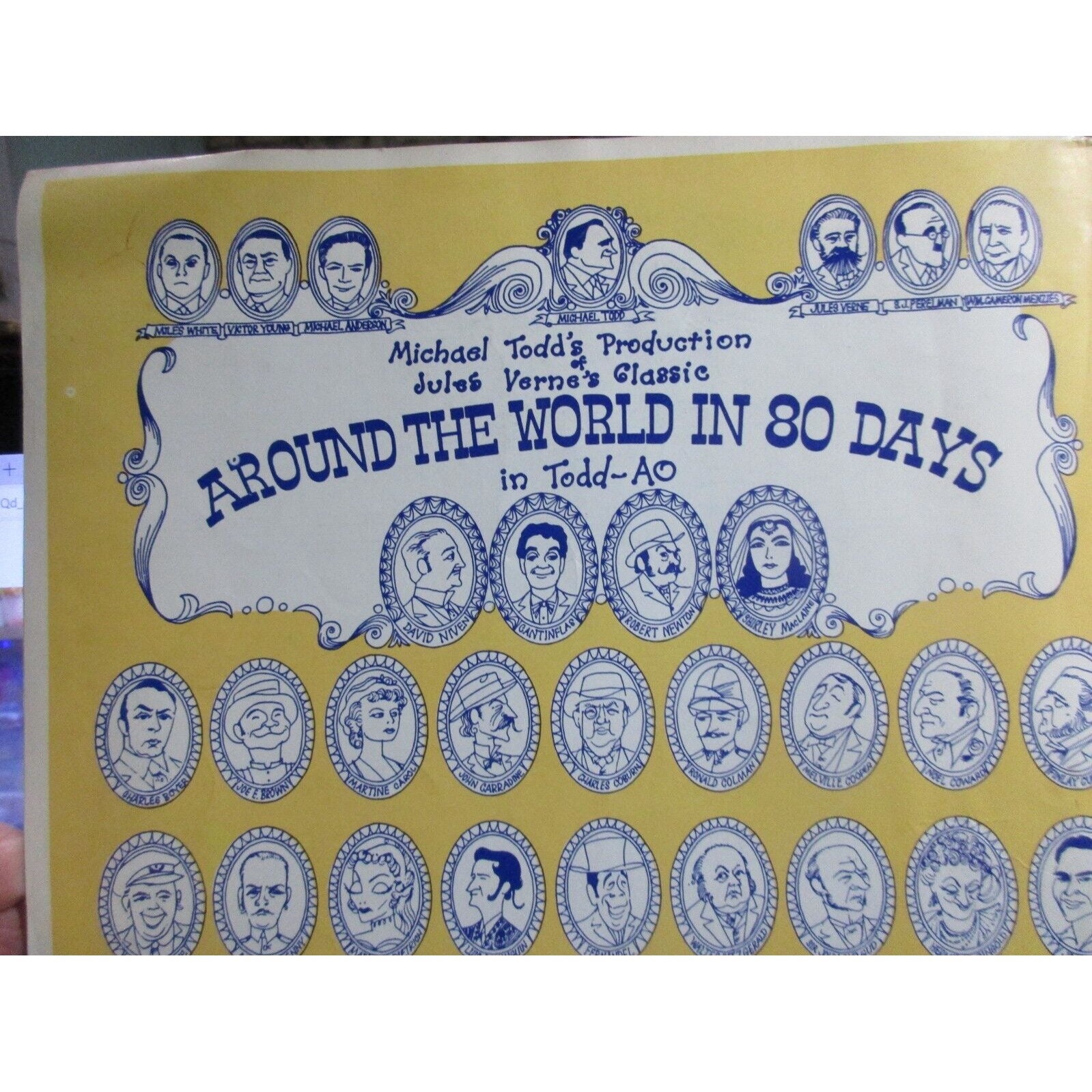 Sheet Music - Around the World for Piano Lyrics Guitar 1956 Liza Music ...
