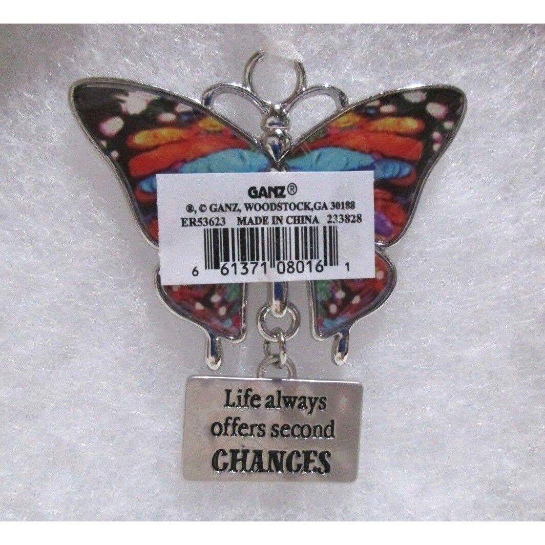 Ganz E7 Home Garden of Wishes Butterfly Medallion Pendant Necklace ...