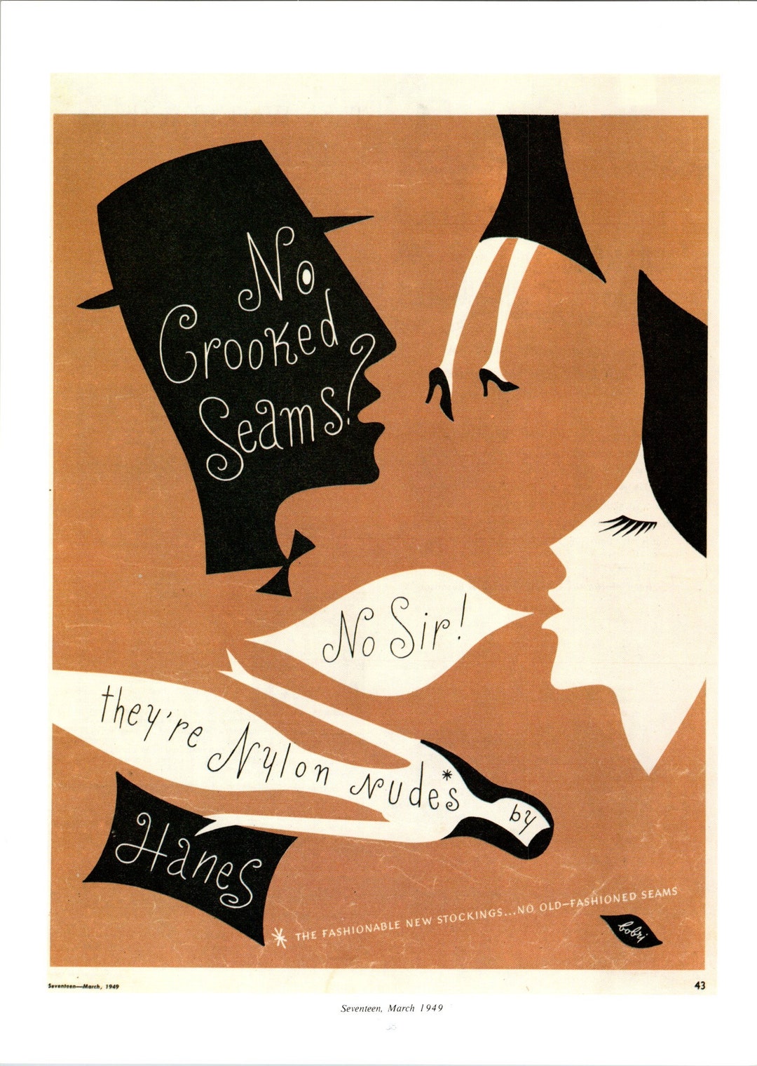 Hanes No Crooked Seams Poster - Digital Download From Seventeen, March ...