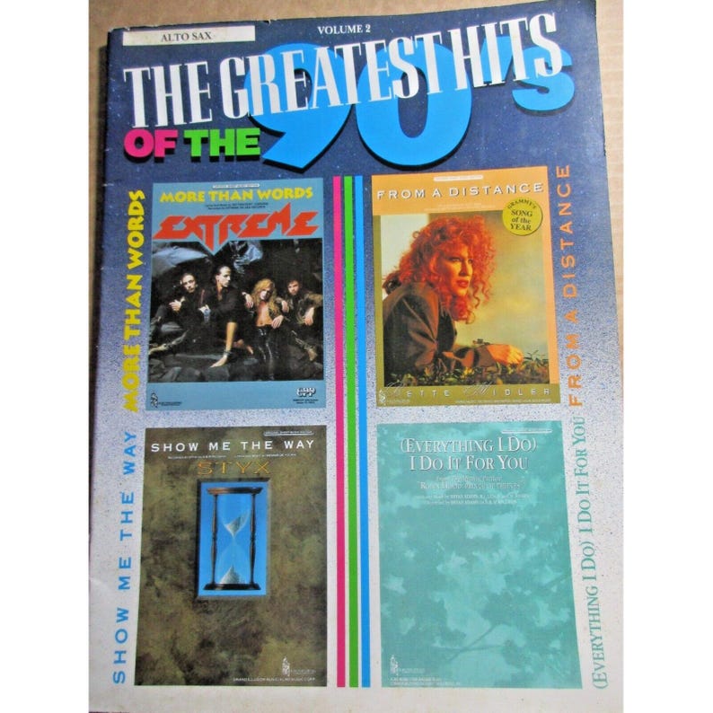 Alto Sax - the Greatest Hits of the 90's Volume 2 Belwin Publishing ...
