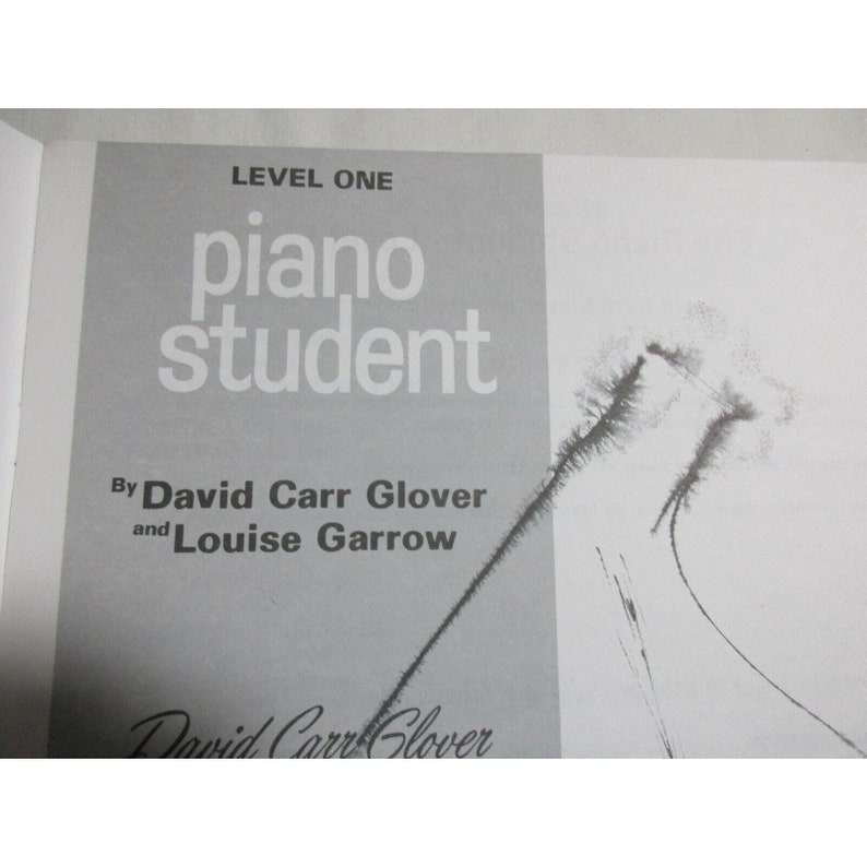David Carr Glover Level One Piano Student Book Belwin Publishing ...