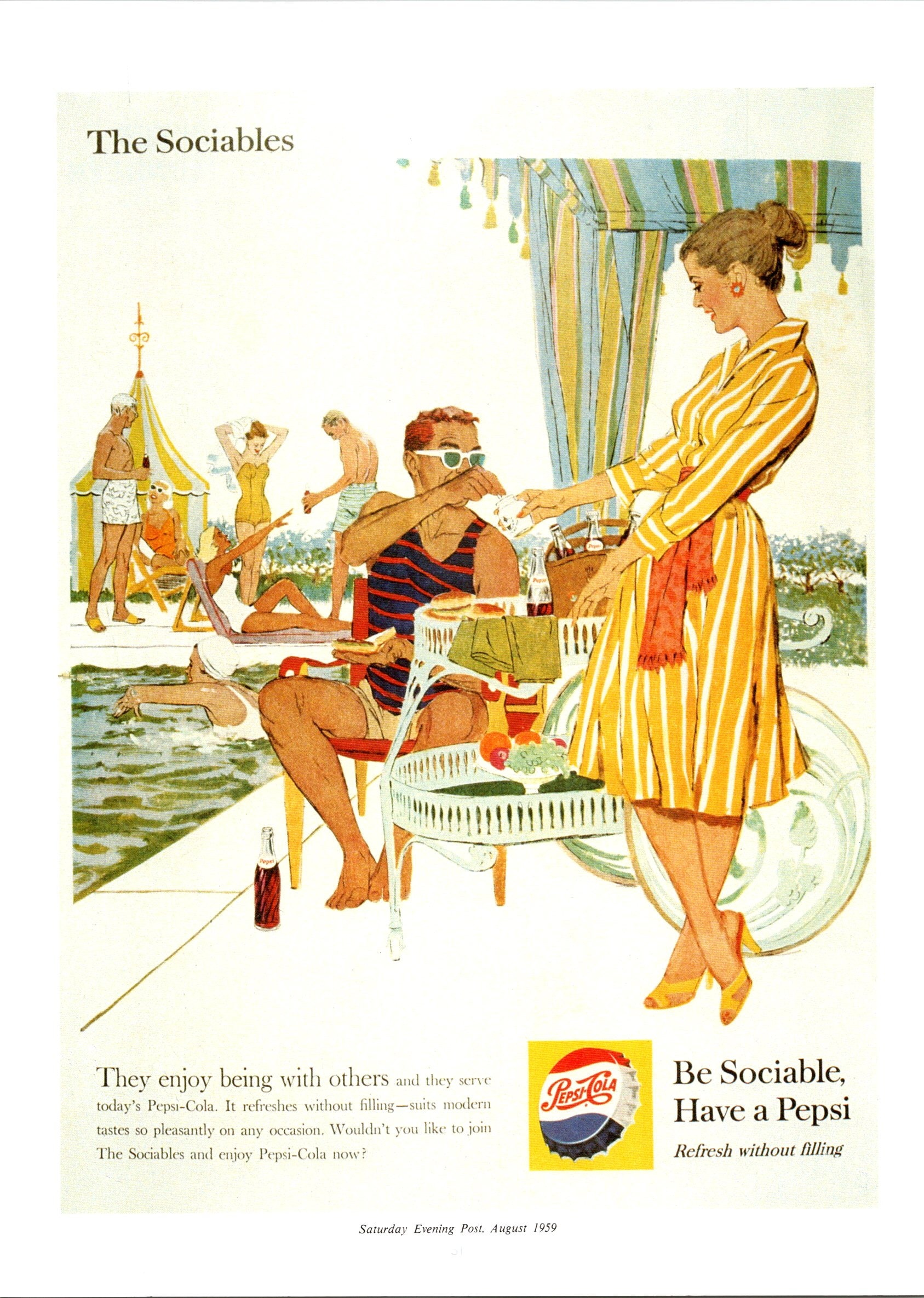 Pepsi-cola Be Sociable Have a Pepsi Poster - Digital Download From ...