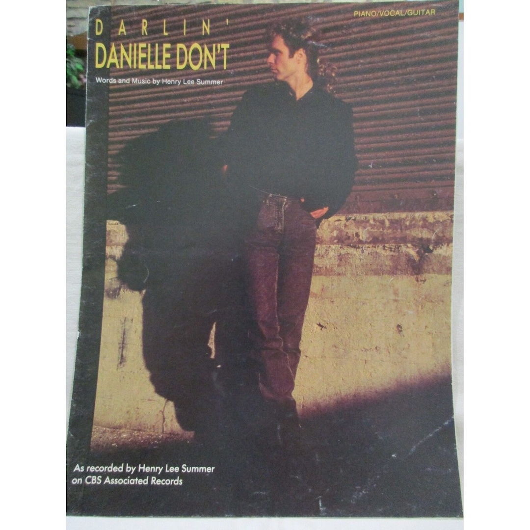 Darlin' Danielle Don't Vintage Piano Sheet Music Guitar Chords Lyrics ...