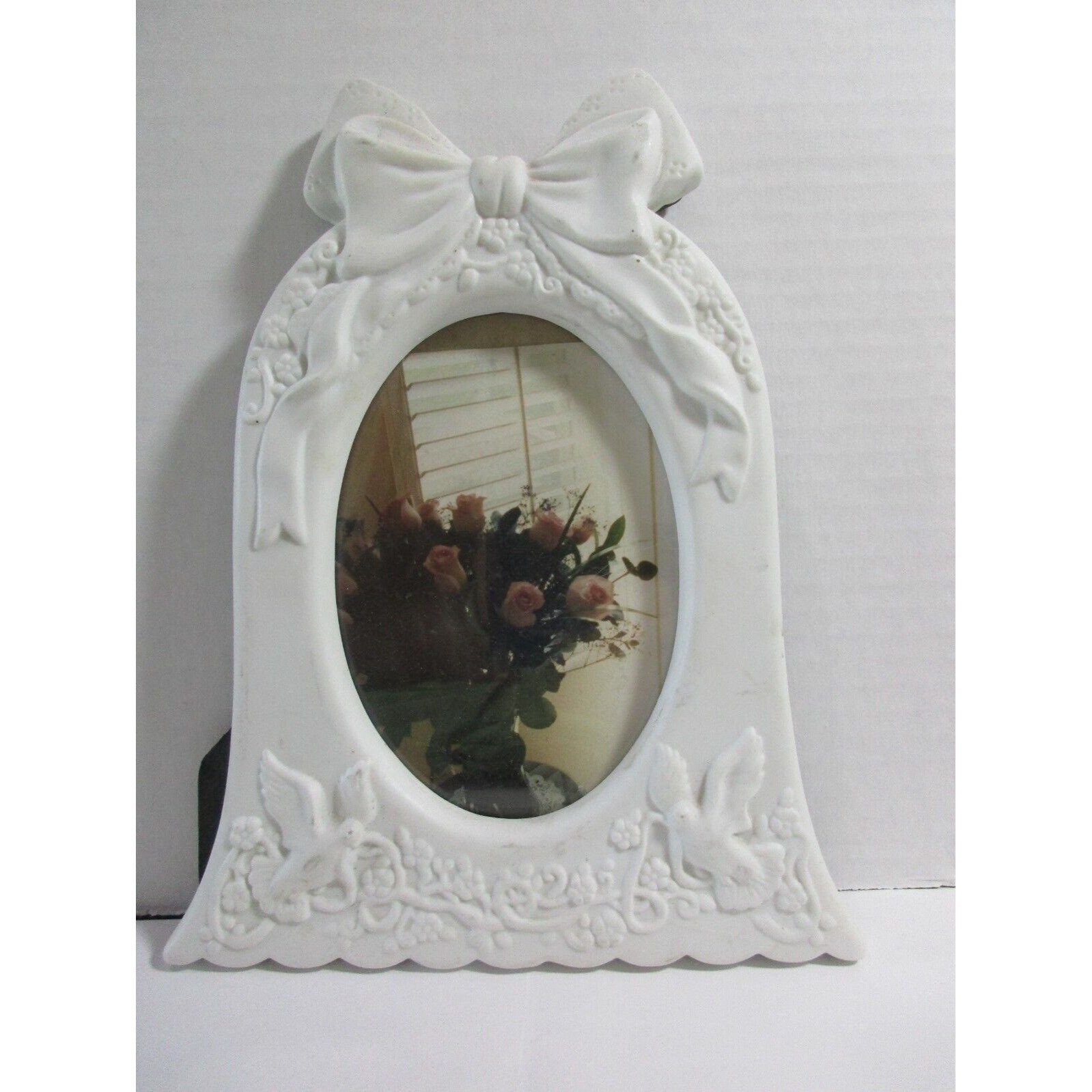 White Matte Porcelain Wedding Bell Photo Frame 5 X 7 Russ - Etsy