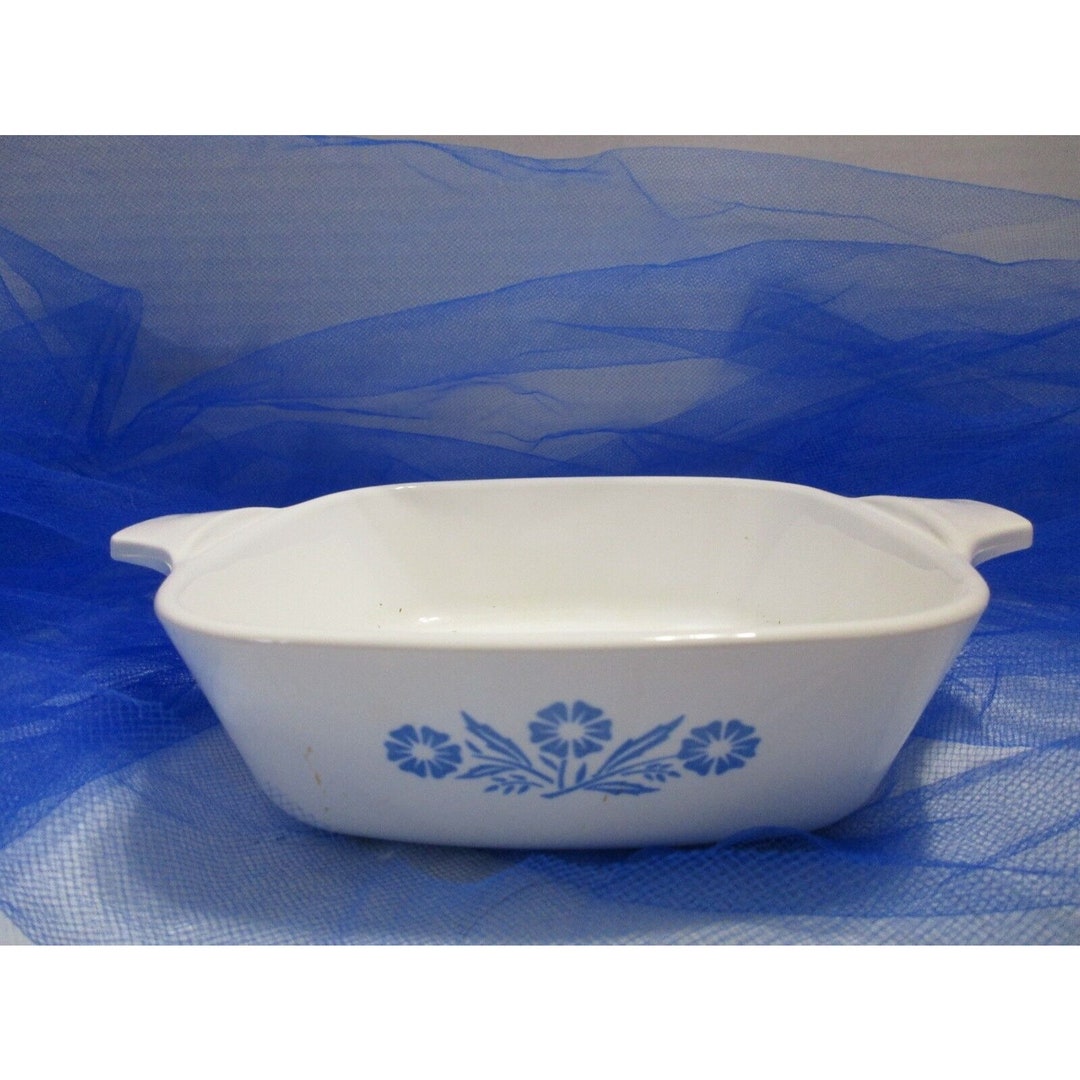 Small Petite Pan Corning Ware Model P-41 Blue White Cornflower 5.25"w X ...