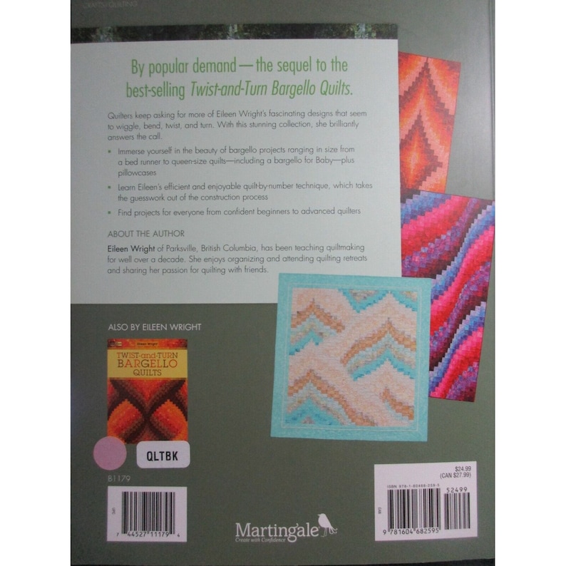 More Twist and Turn Bargello Quilts Strip Piece 10 Projects Patchwork Place 2013 - Etsy