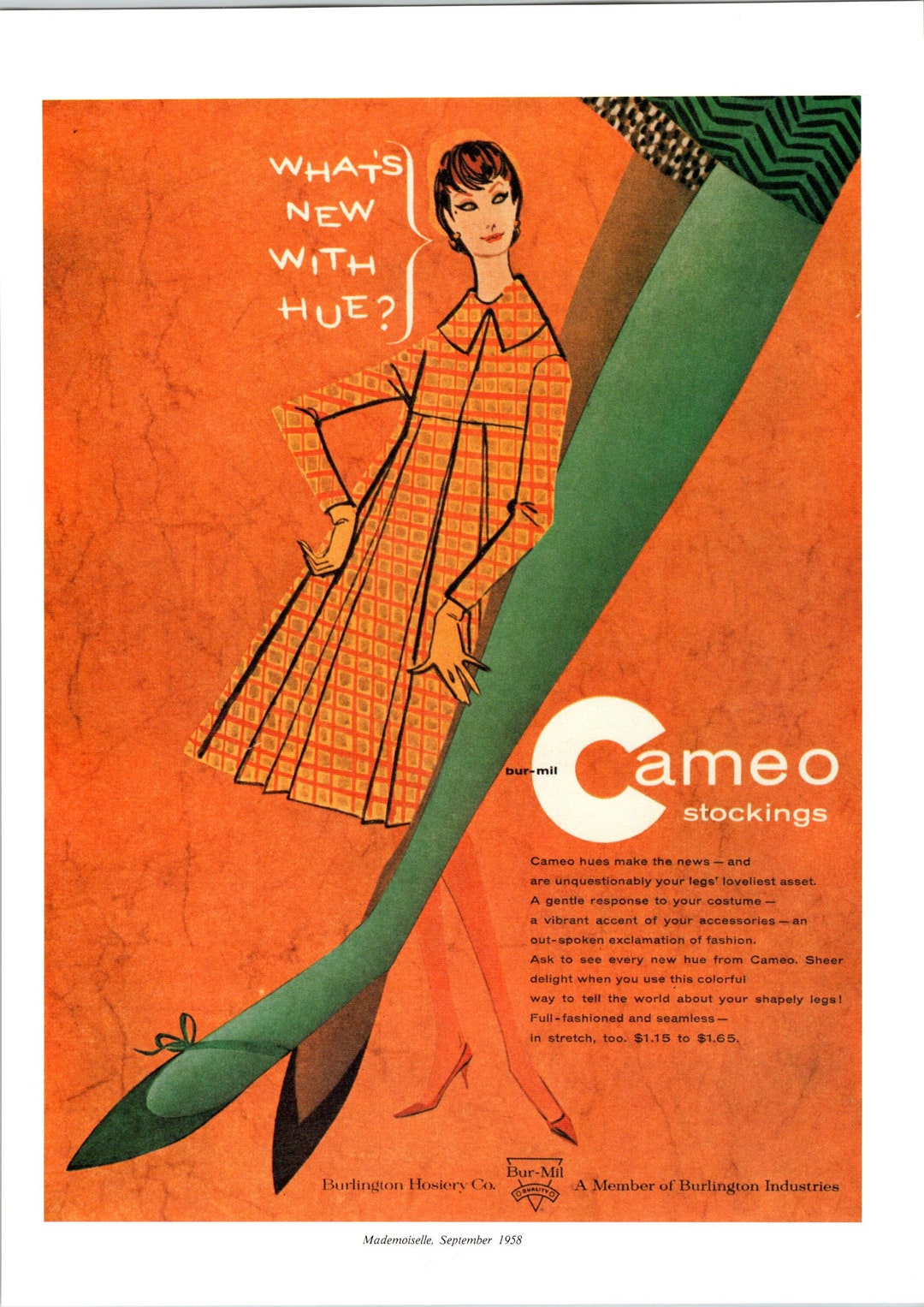 Cameo Stockings Poster - Digital Download From Mademoiselle September ...