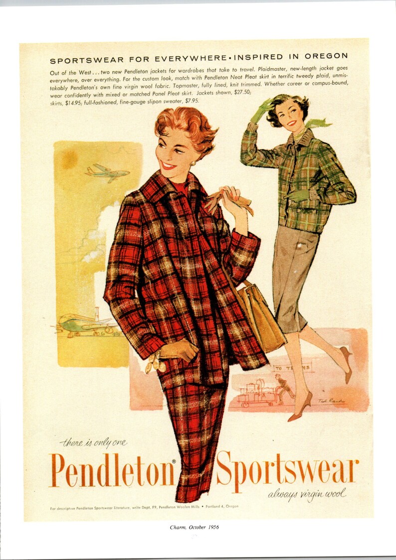 Pendleton Sportswear Virgin Wool Poster - Digital Download From Charm ...