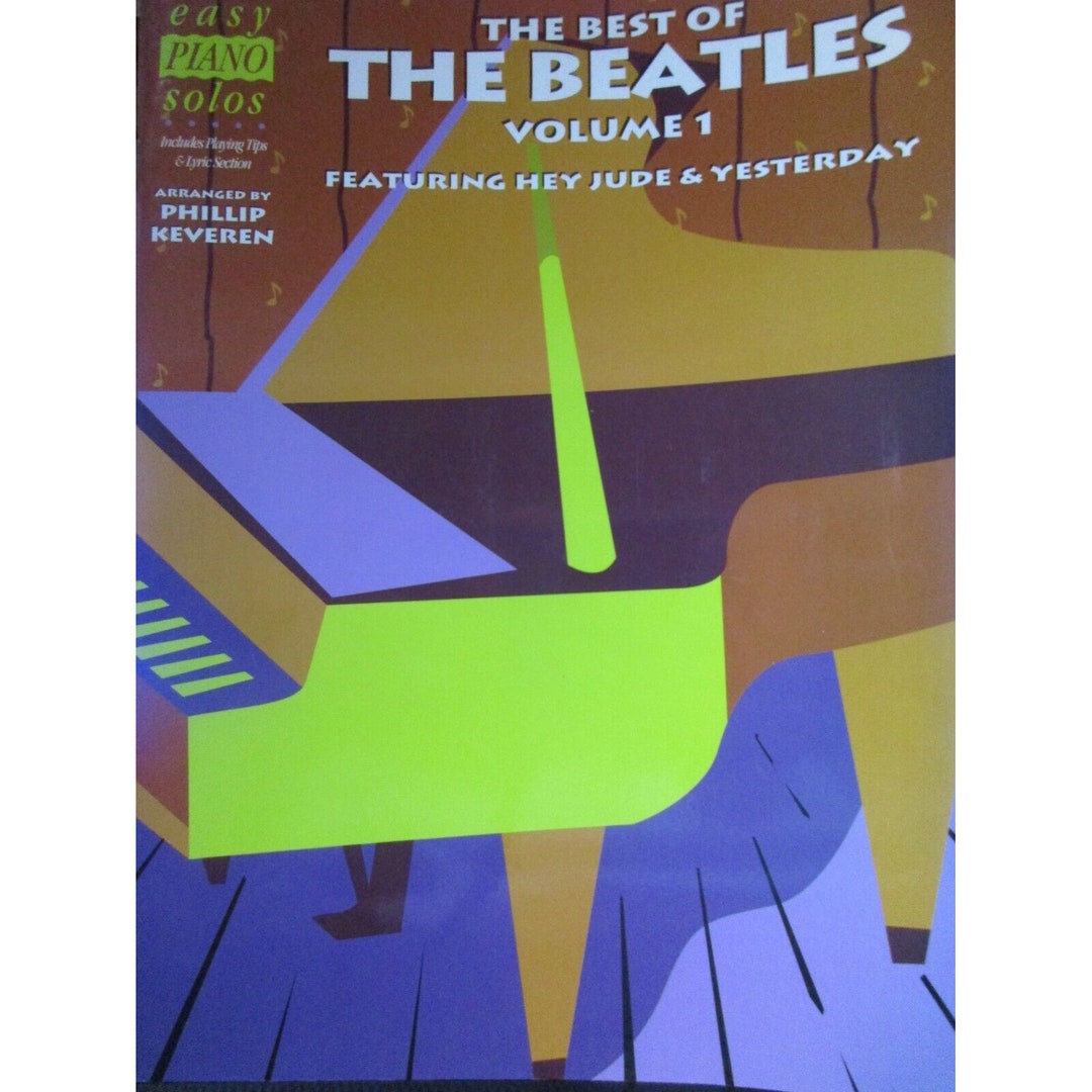 The Best of the Beatles Volume 1 Easy Piano Solos 1992 Hal Leonard ...