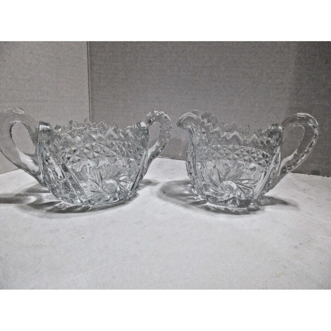 Vintage Cut Glass Creamer
