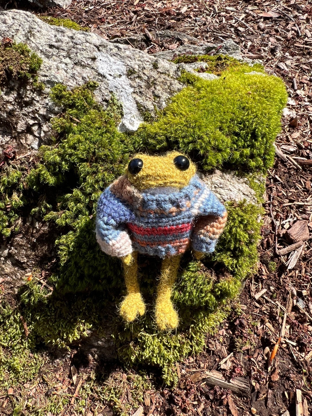 Knitted Crocheted Frog/toad Posable Tik Tok Inspired - Etsy