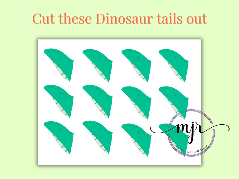 Pin the Tail on the Dinosaur Game Printable Kids Birthday Party ...