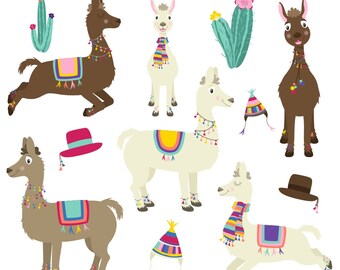Llama clipart | Etsy