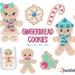 Gingerbread Cookies Clipart, Christmas Cookies Clipart, Christmas ...
