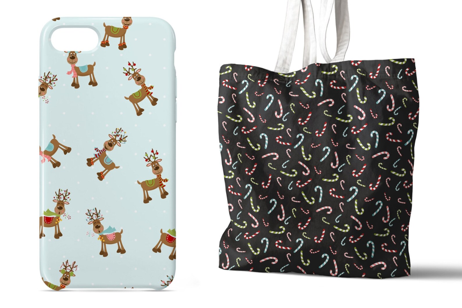 Christmas Patterns, Christmas Digital Paper, Reindeer Patterns ...