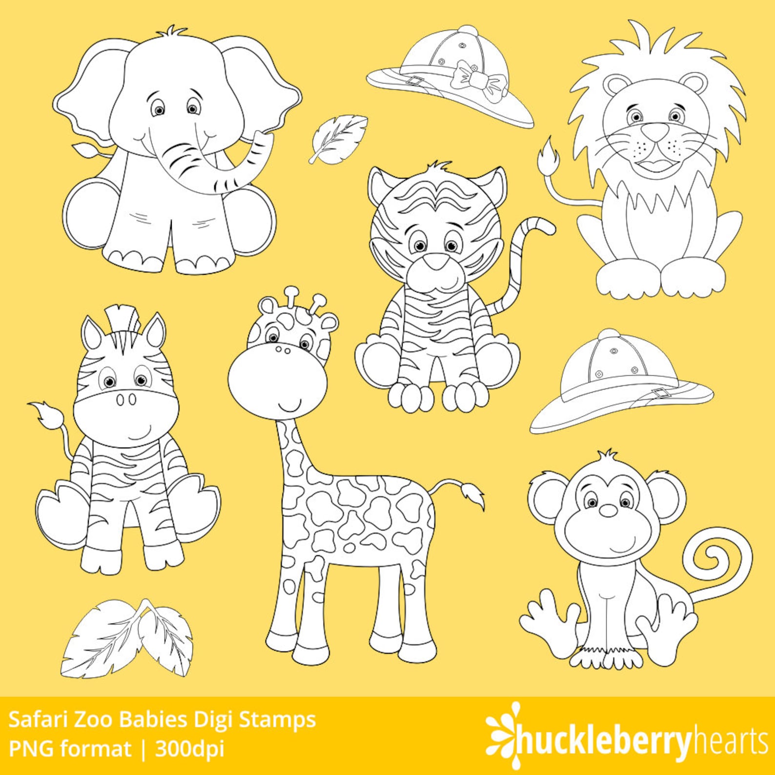 Safari Zoo Animals Clipart Zoo Animals Zoo Clipart - Etsy