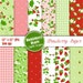 Strawberry Paper, Strawberry Digital Paper, Strawberry, Summer Paper ...