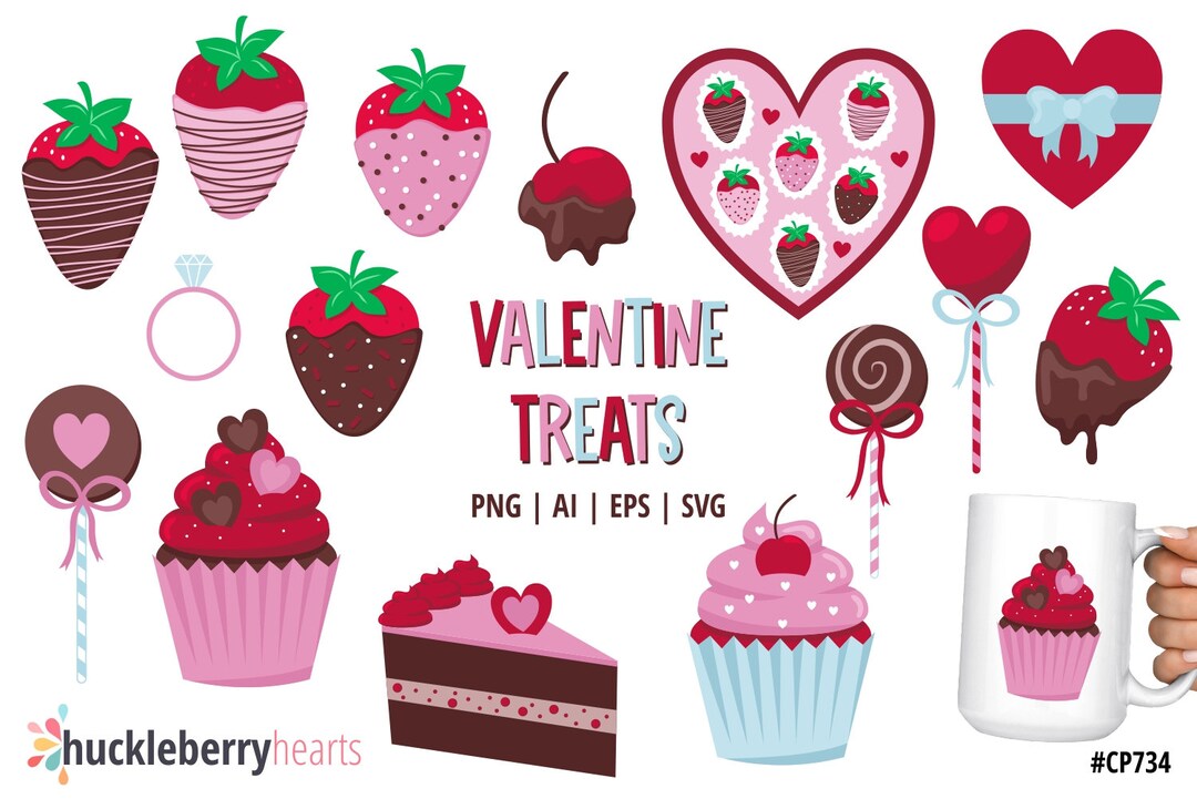 Valentine Clipart, Valentines Day SVG Bundle, Valentine Candy PNG ...