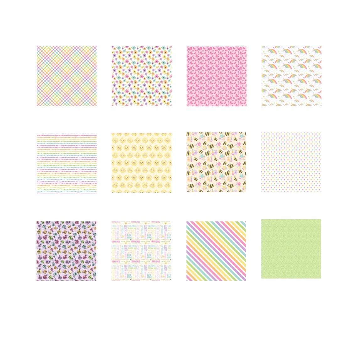 Seamless Pattern Set | Girly Digital Paper | Printable Patterns ...