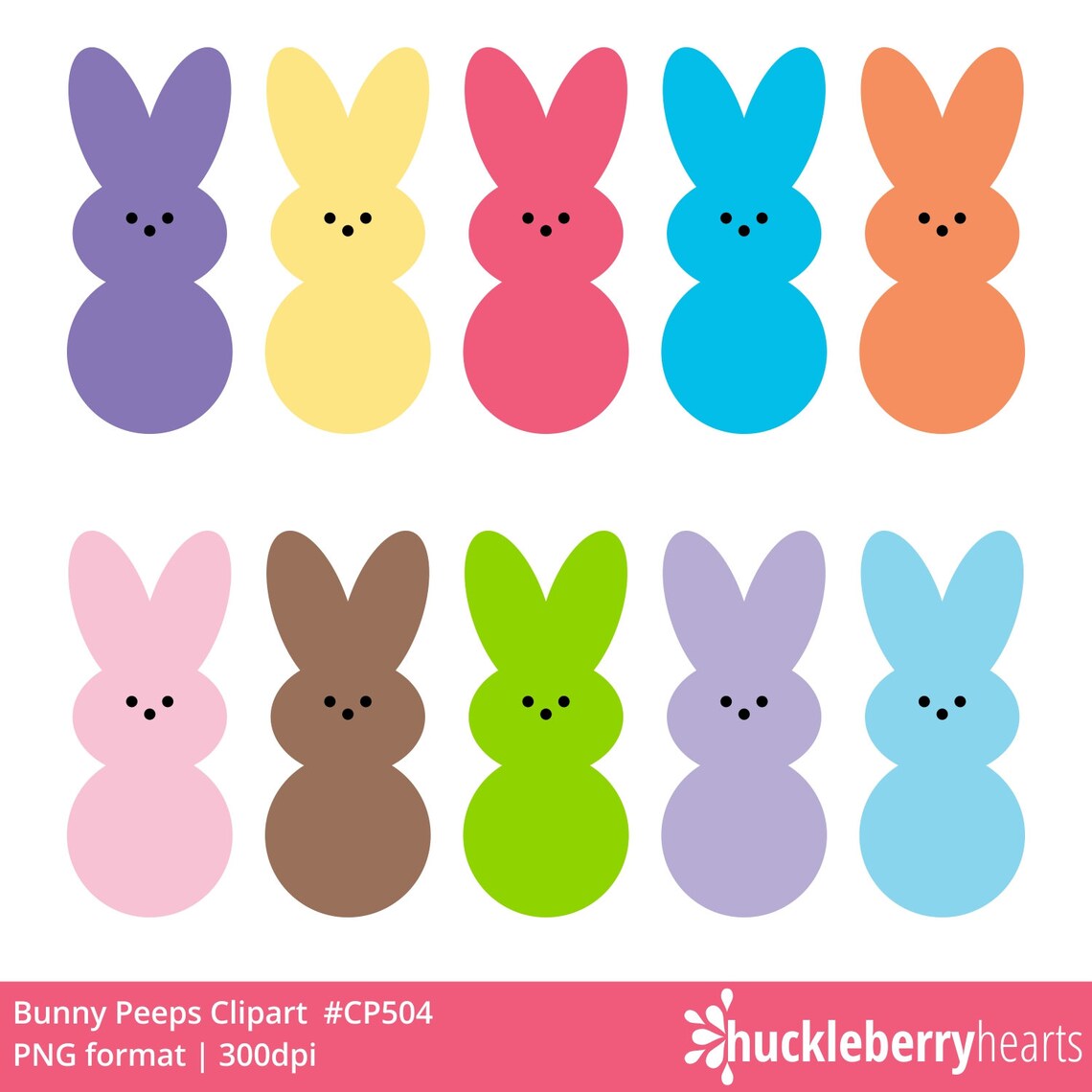 Easter Clipart Easter SVG Peeps Clipart Printable SVG | Etsy