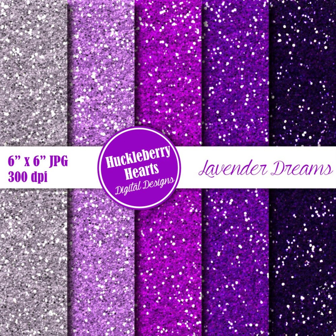 Digital Glitter Paper Purple and Lavender Glitter Paper - Etsy