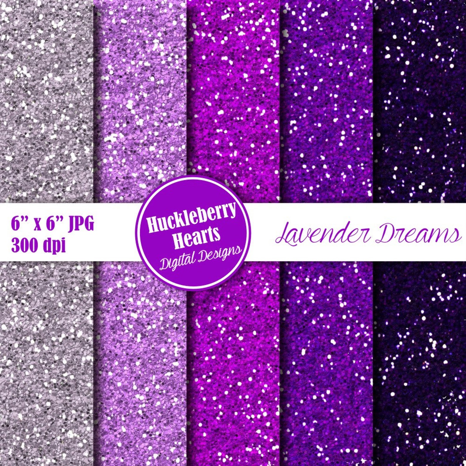 Digital Glitter Paper Purple and Lavender Glitter Paper - Etsy