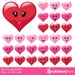 Heart Emoji Clipart, Emoji Clipart, Valentines Day Clipart, Heart Emoji ...