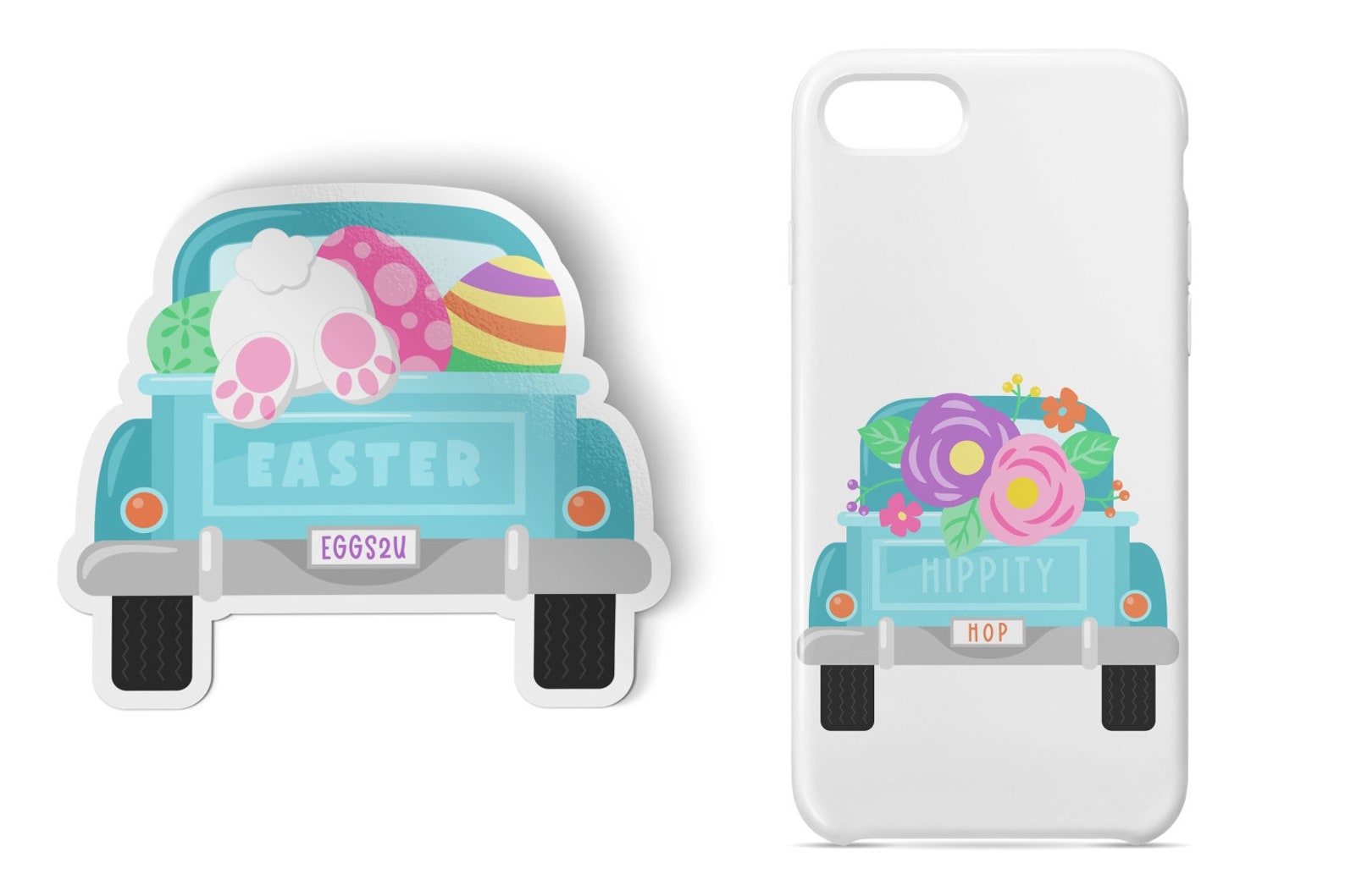 Easter Clipart, Easter SVG, Easter Trucks Clipart, Easter Truck SVG ...
