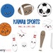 Kawaii Sports Clipart Sports Clip Art Sports Svg Cute - Etsy Canada