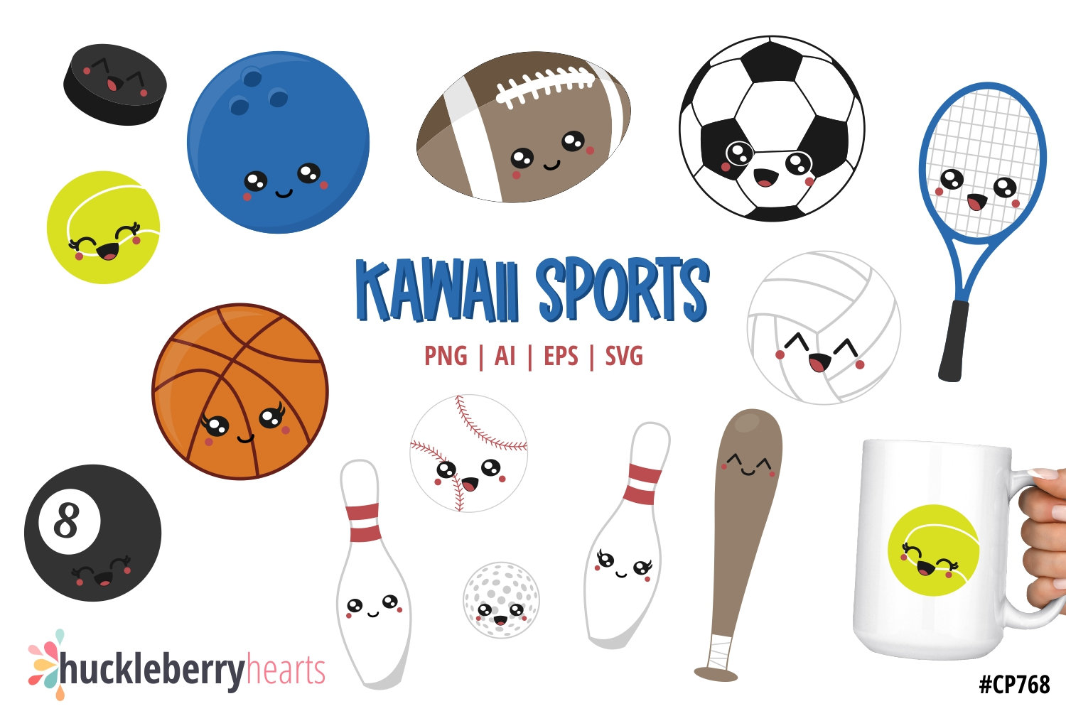 Kawaii Sports Clipart Sports Clip Art Sports Svg Cute - Etsy Canada